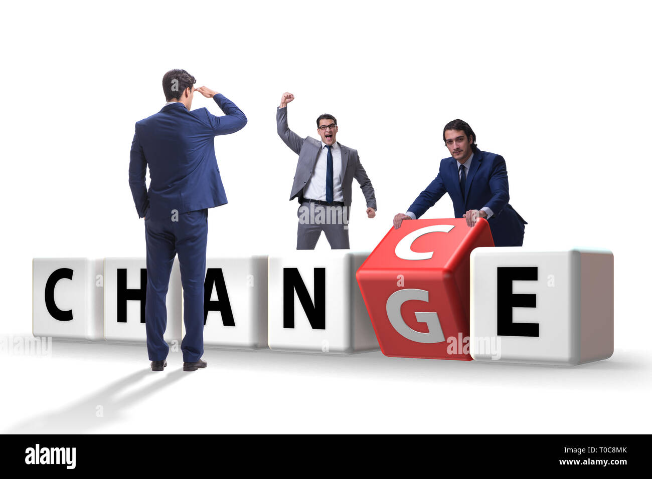 Transformation change concept businessman Cut Out Stock Images ...