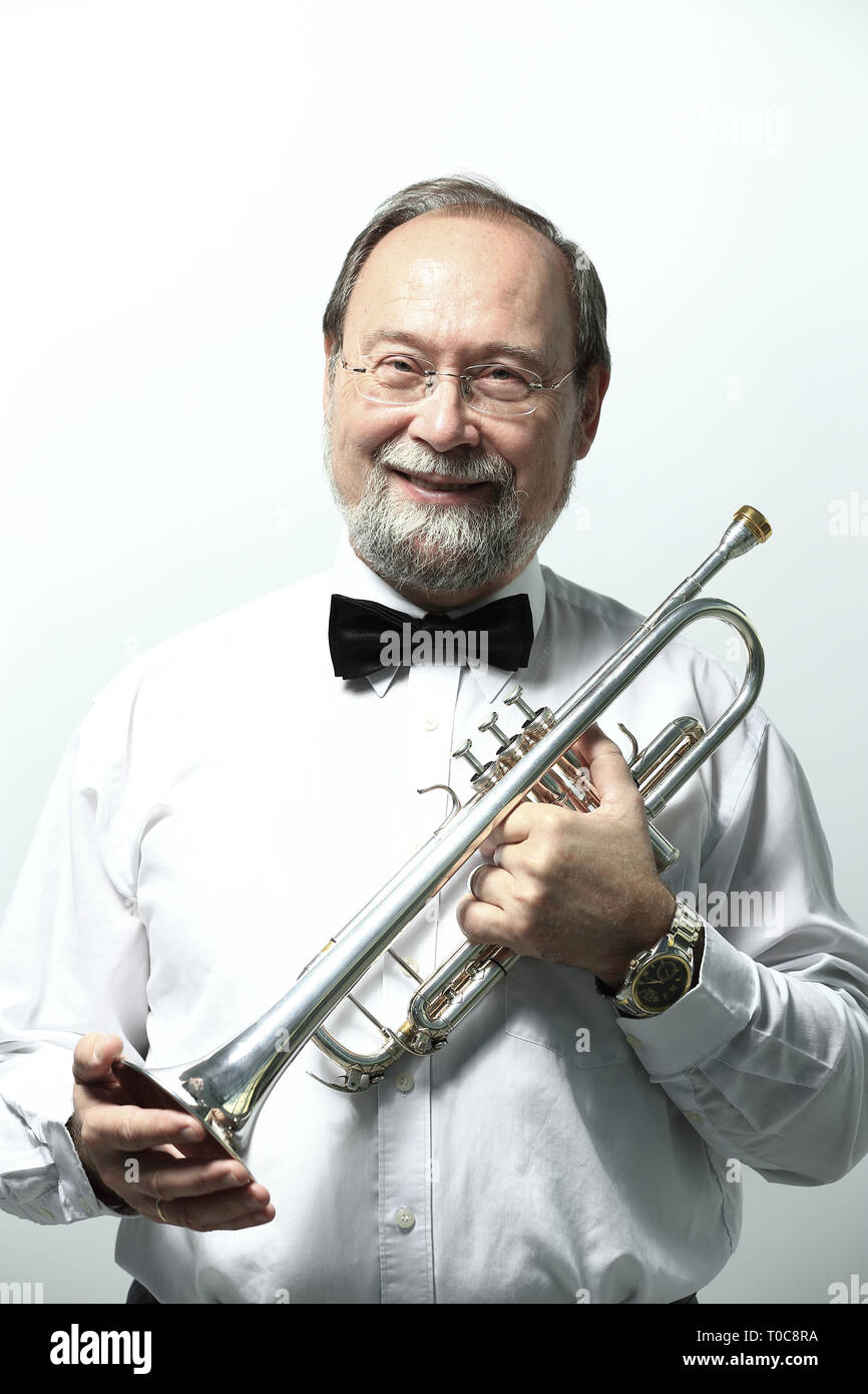 Trumpet blower hi-res stock photography and images - Alamy