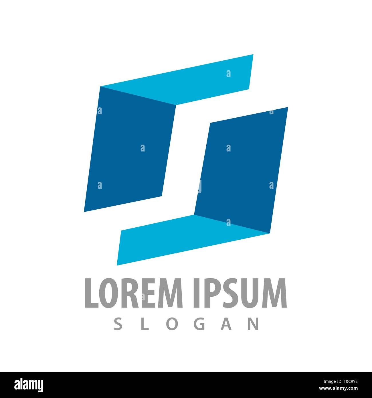 Geometric shape letter S concept design. Symbol graphic template ...