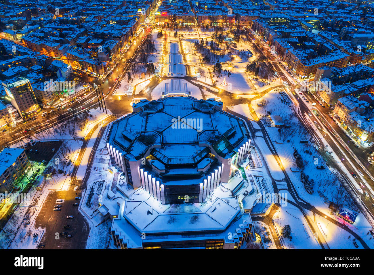 Europe, Bulgaria Sofia, NDK National Cultural Center Stock Photo - Alamy