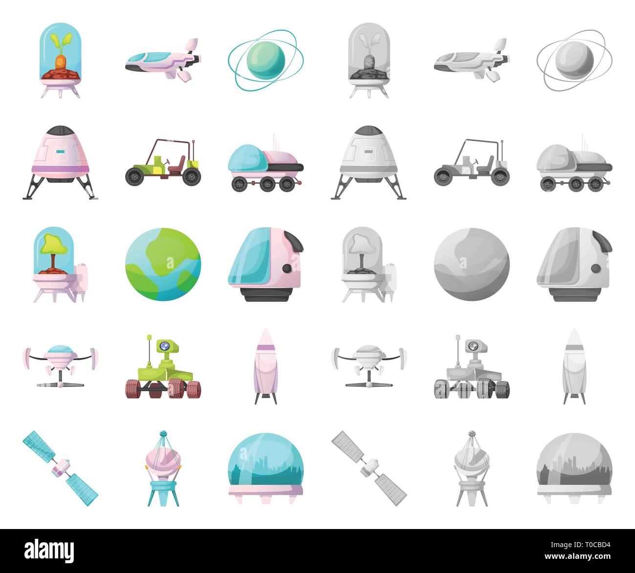 Mars colony symbol Stock Vector Images - Alamy