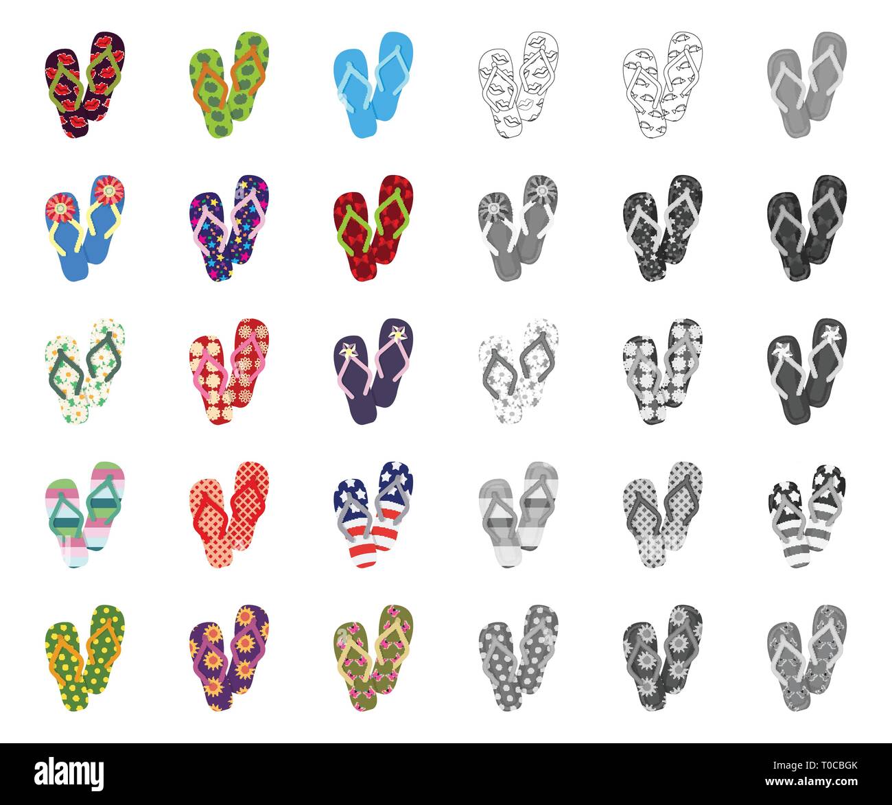 beach,cartoon,mono,collection,design,drawing,flip,flops,icon,illustration,isolated,logo ...