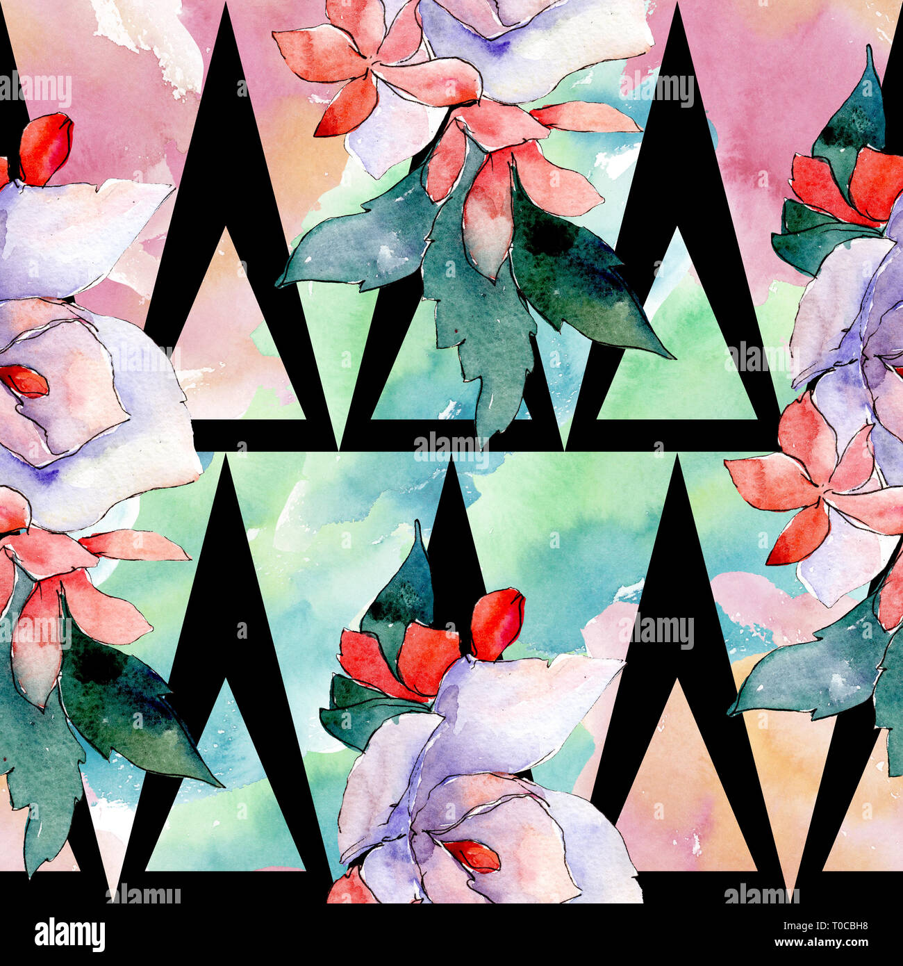 Bouquets floral botanical flowers. Wild spring leaf isolated ...