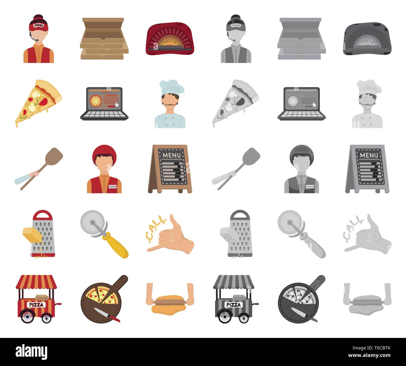 Wood fired food Stock Vector Images - Alamy