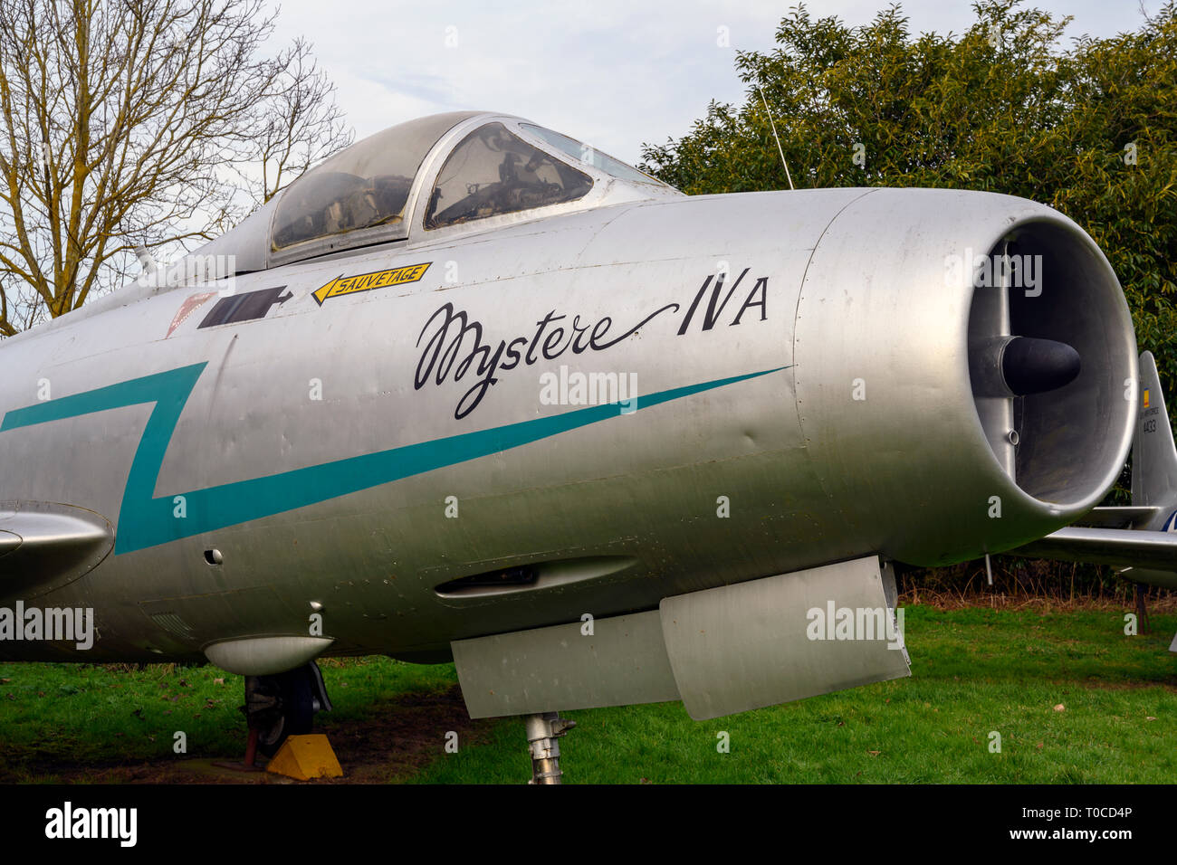 Dassault MD-452 fighter jet Stock Photo - Alamy