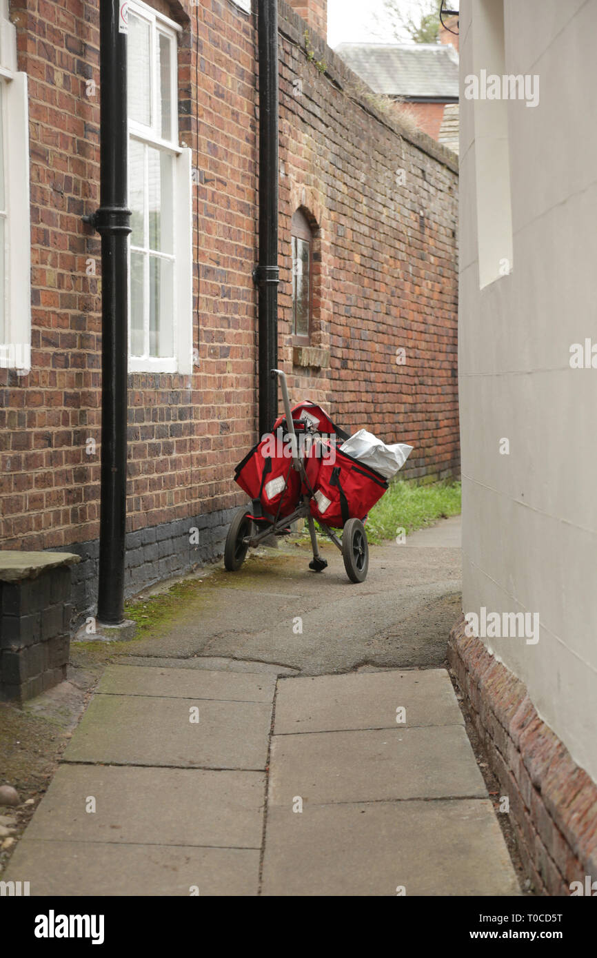 Royal mail post trolley hi-res stock photography and images - Alamy