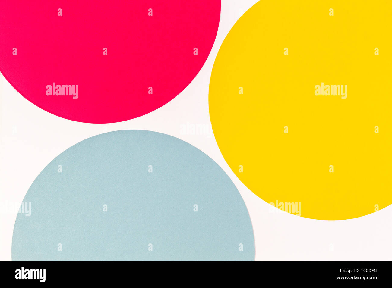 Abstract color paper background. Pastel blue, yelllow and red color ...