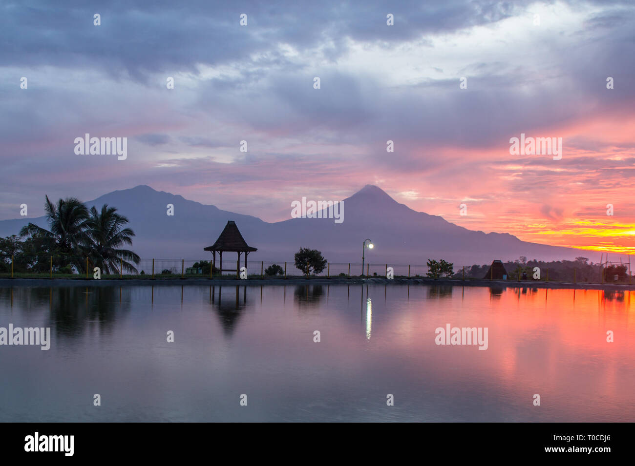 View of mountain merapi hi-res stock photography and images - Alamy