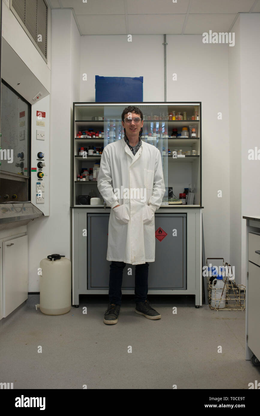 research scientist from the university of sussex stand for a portrait ...