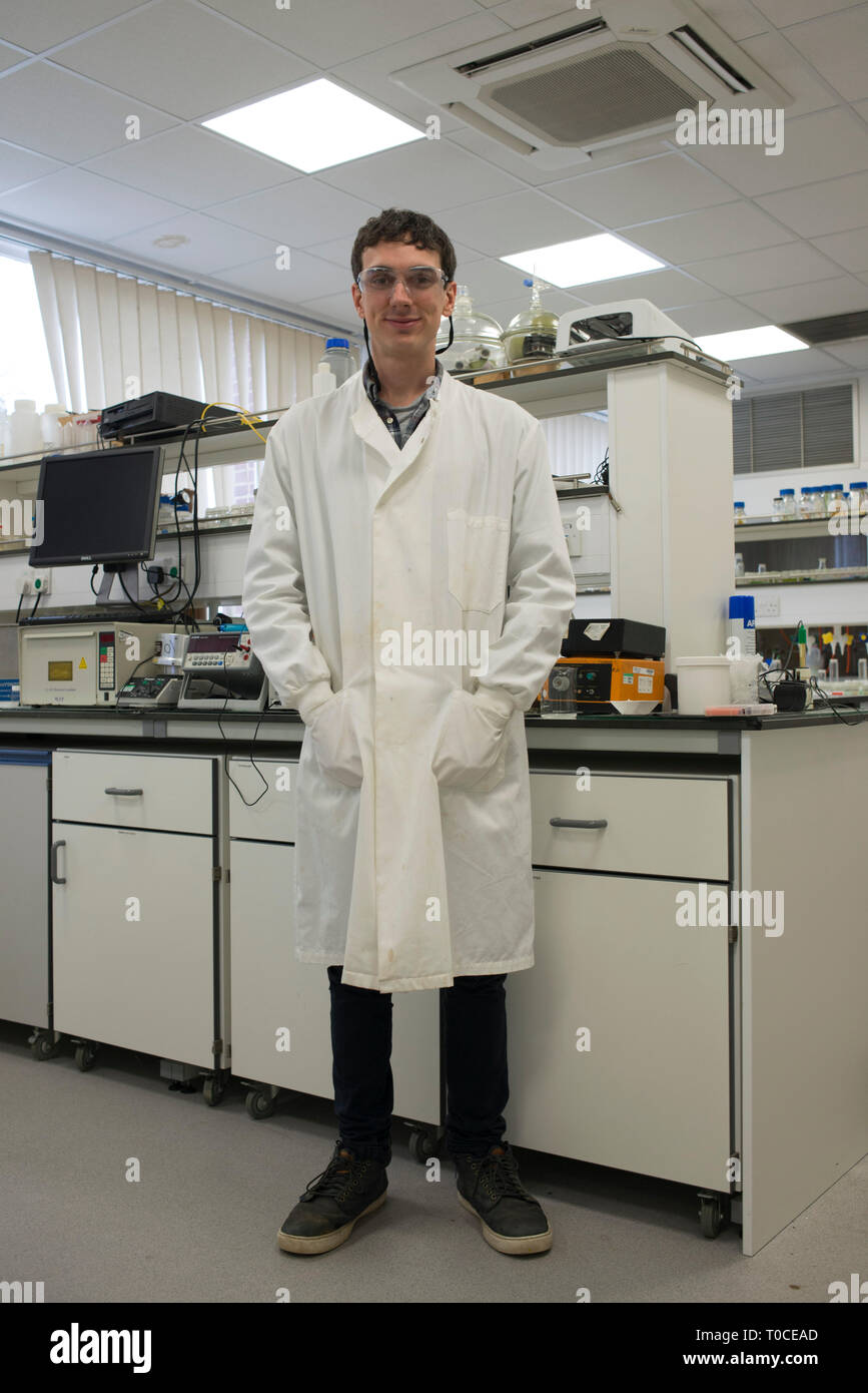 research scientist from the university of sussex stand for a portrait ...