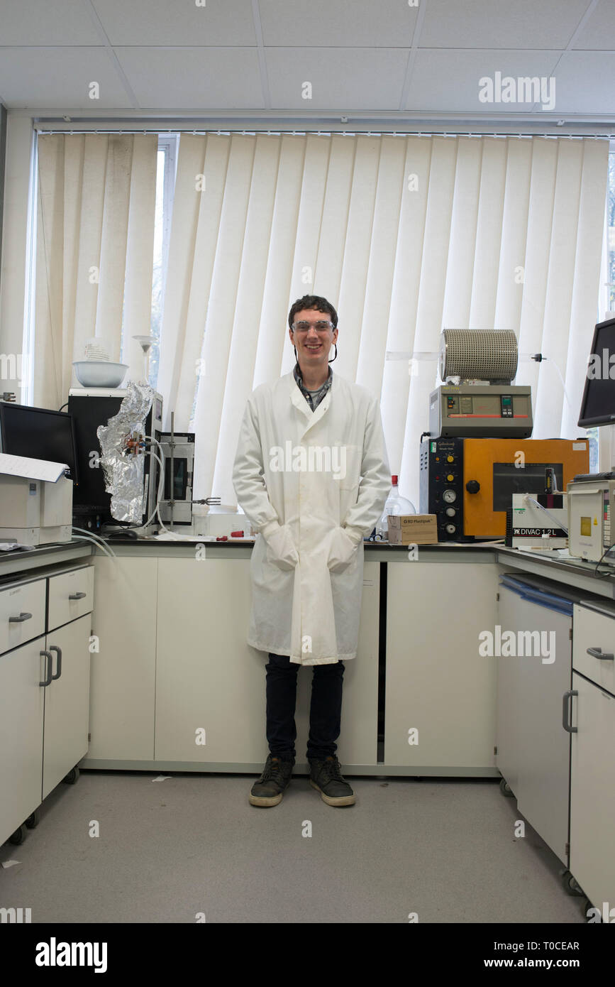 research scientist from the university of sussex stand for a portrait ...