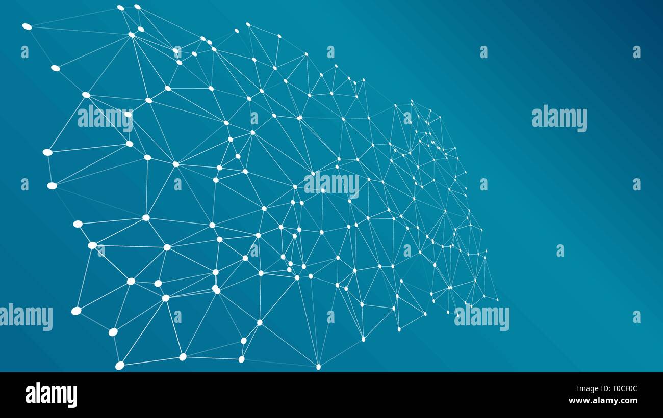 Creative graphic backgrounds 3d vector lines and dots connected Stock ...