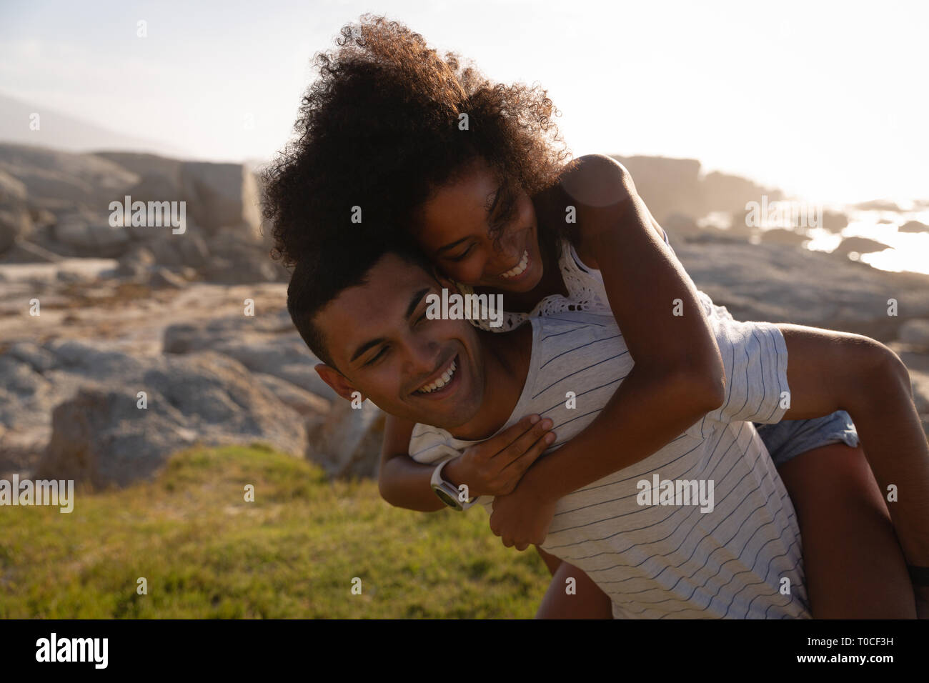 Giving piggyback ride hi-res stock photography and images - Alamy