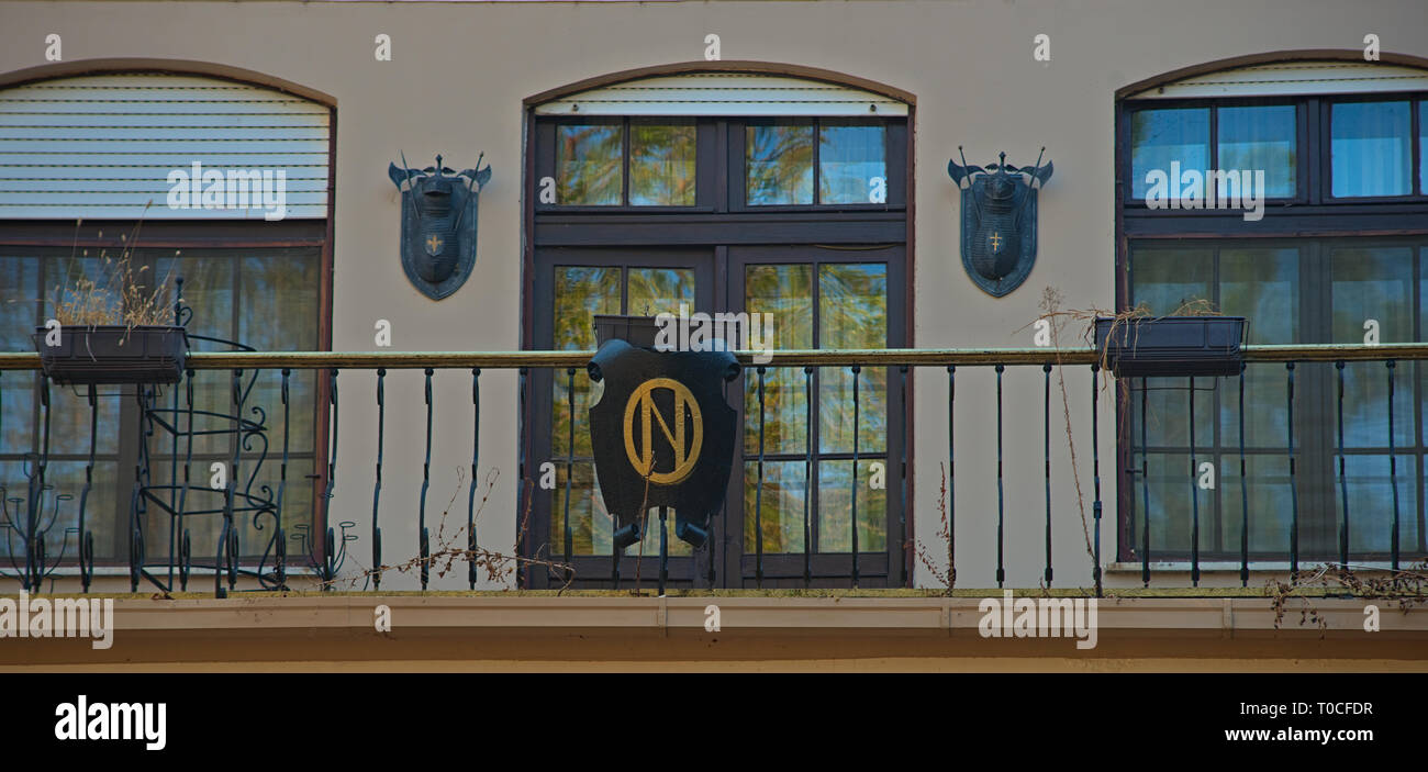 Three arched windows traditional architecture hi-res stock photography ...