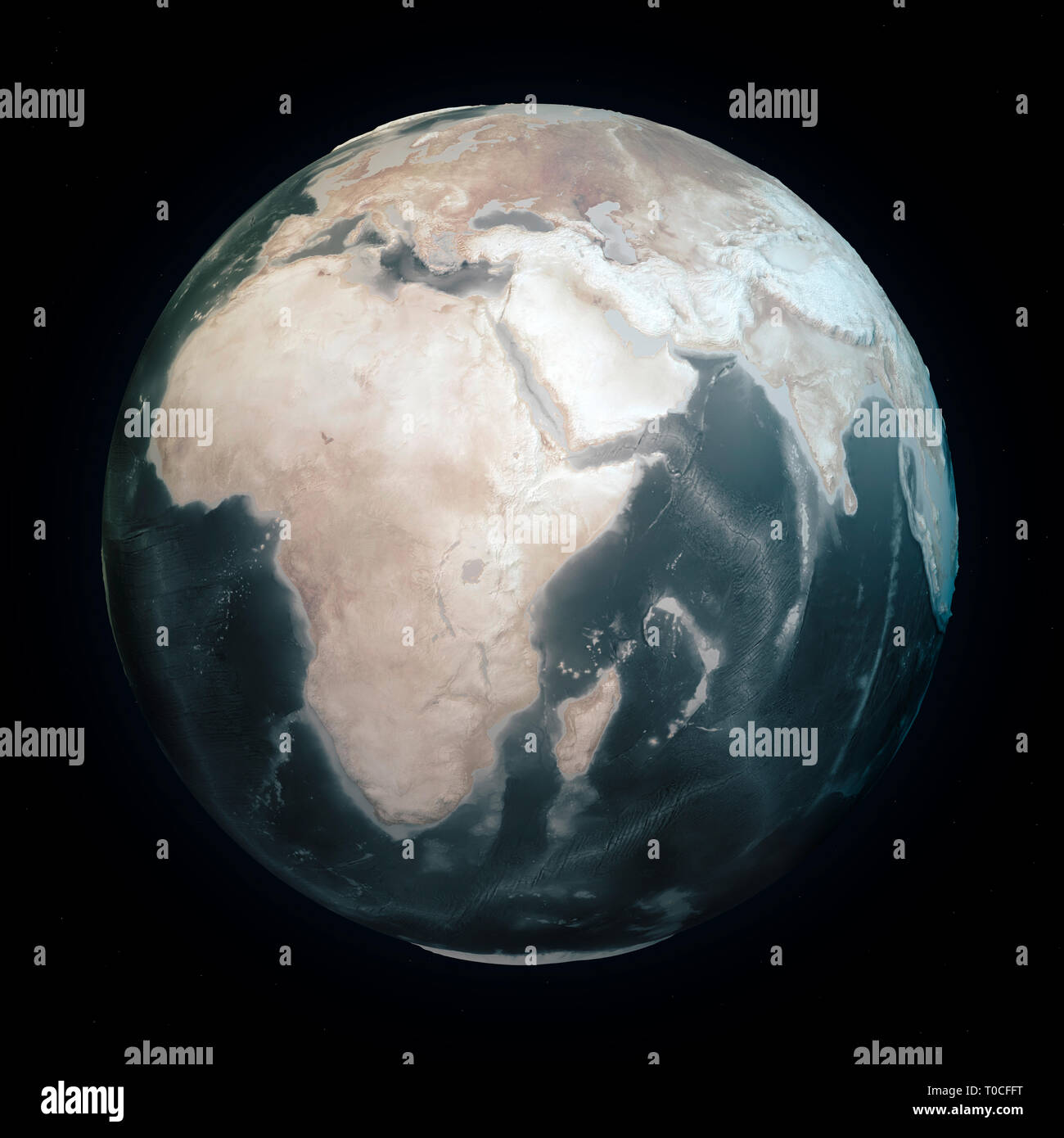 Drought in the world, dry planet earth. Climate change land without ...