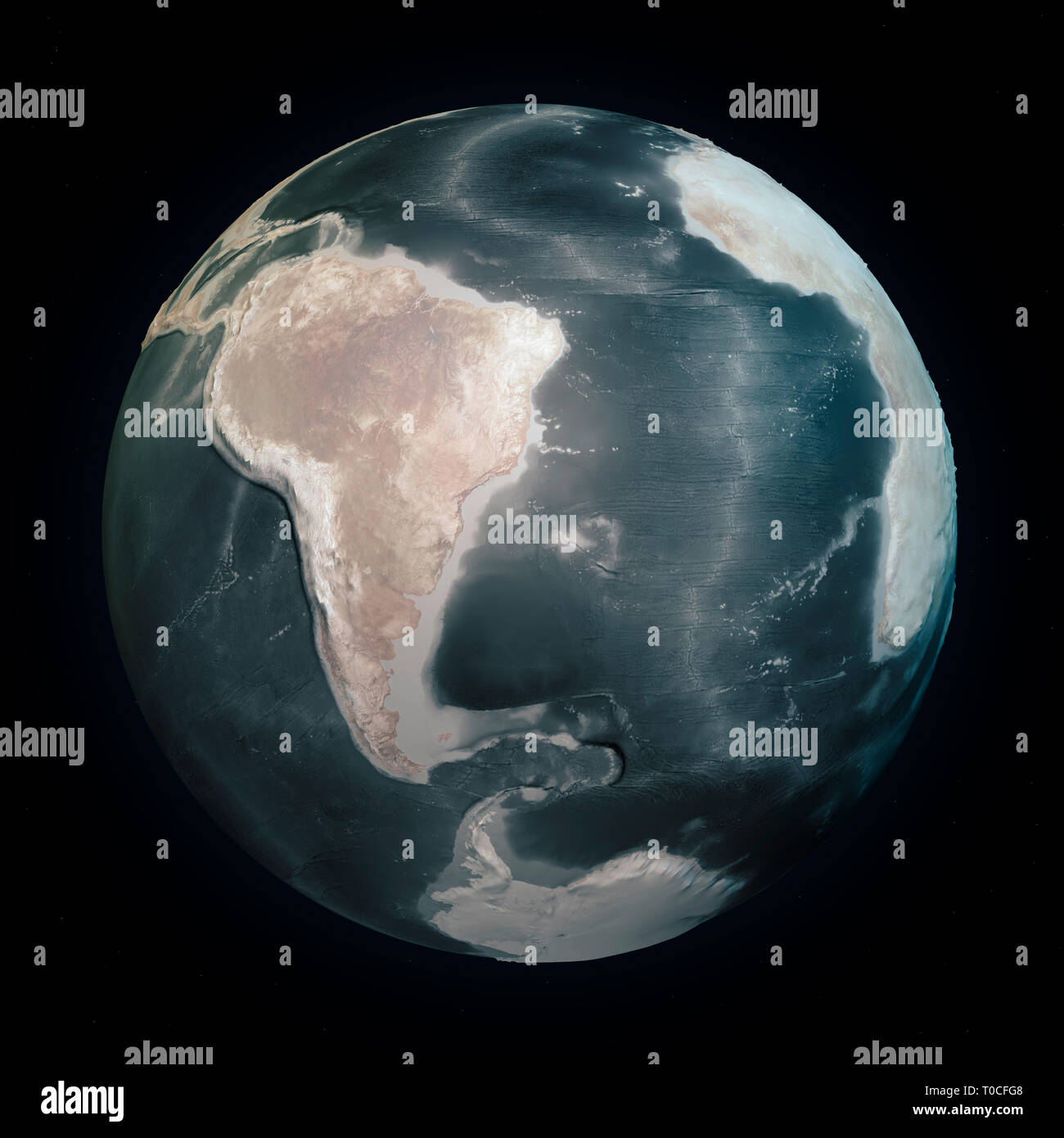 Drought in the world, dry planet earth. Climate change land without ...