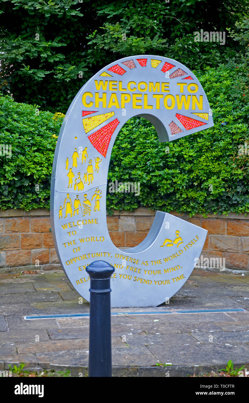 Welcome to Chapeltown Leeds Stock Photo - Alamy