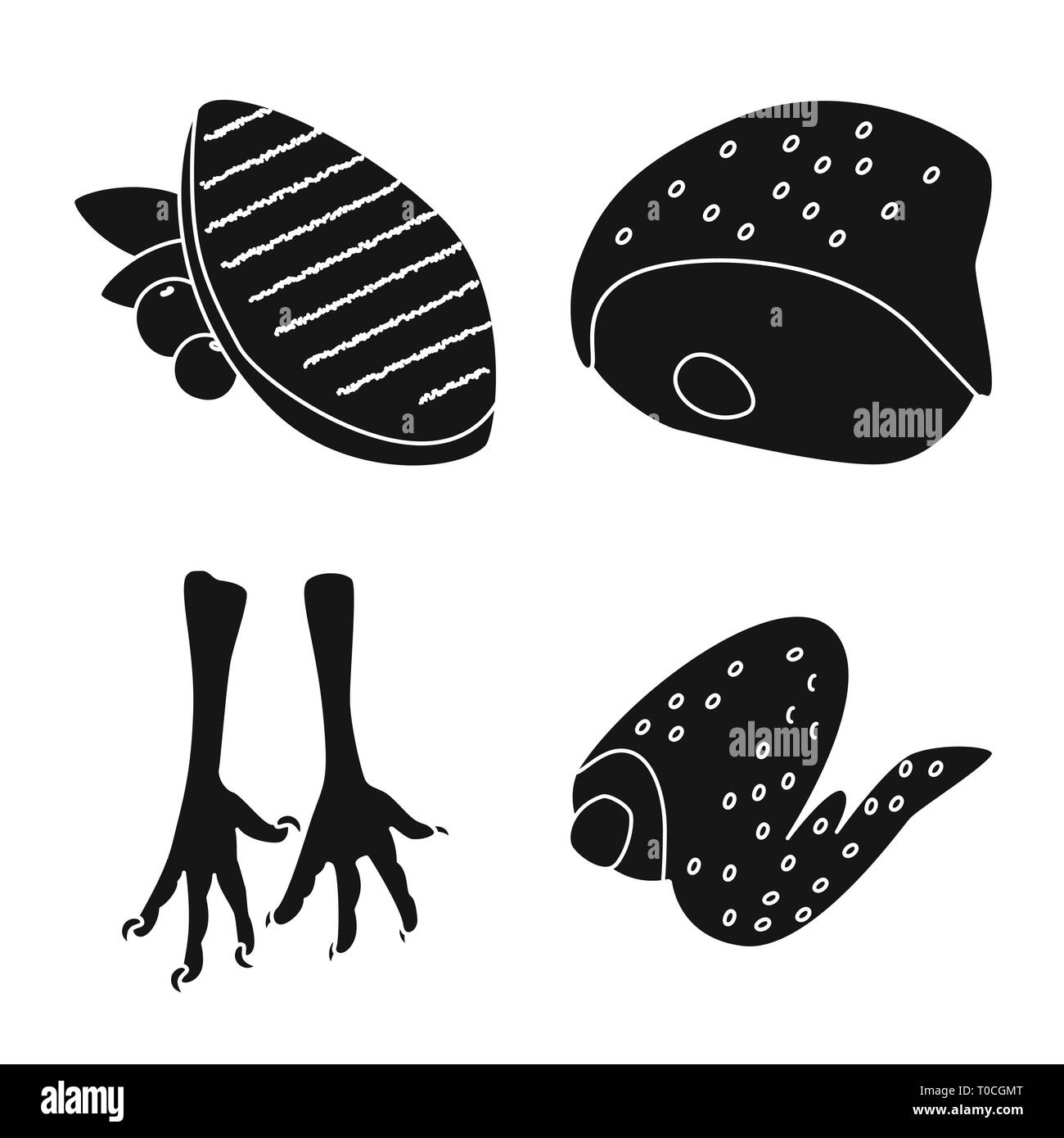 Chicken skin vector vectors Black and White Stock Photos & Images - Alamy