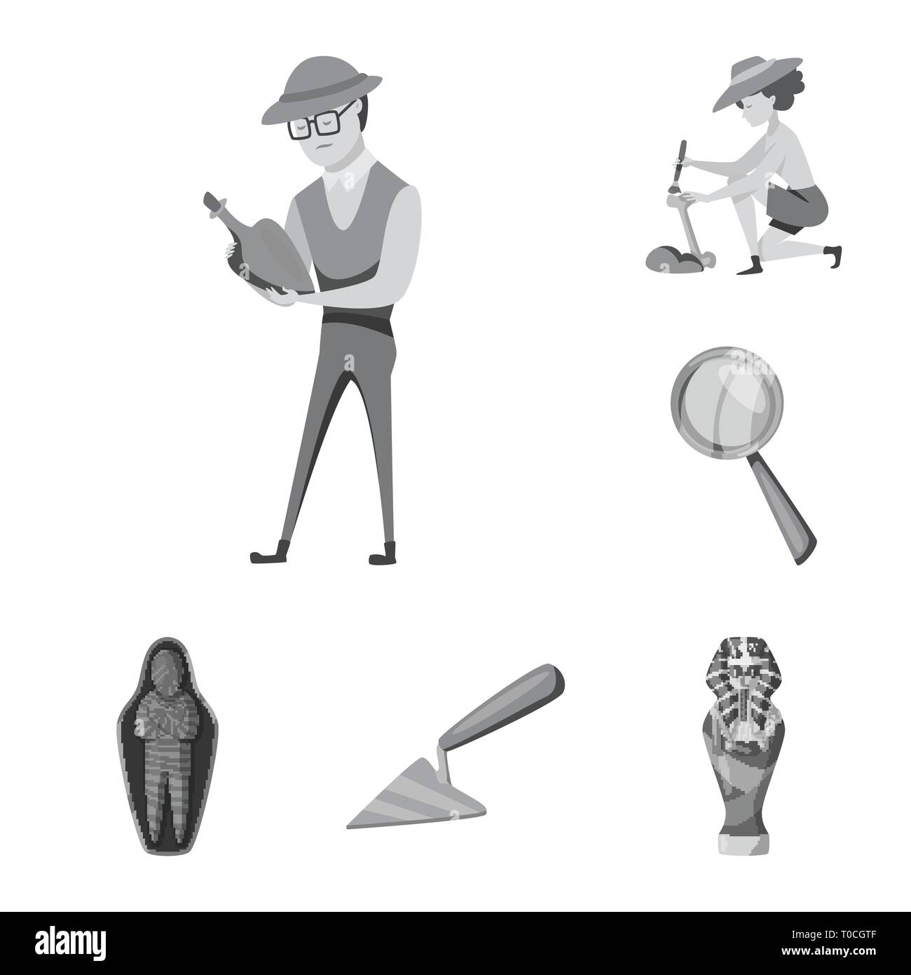 archaeologist,lens,mummy,tool,sarcophagus,human,girl,glass,ancient ...