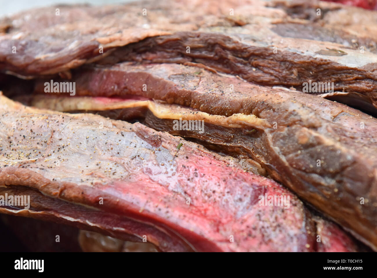 Wild meat ready to cook Stock Photo - Alamy