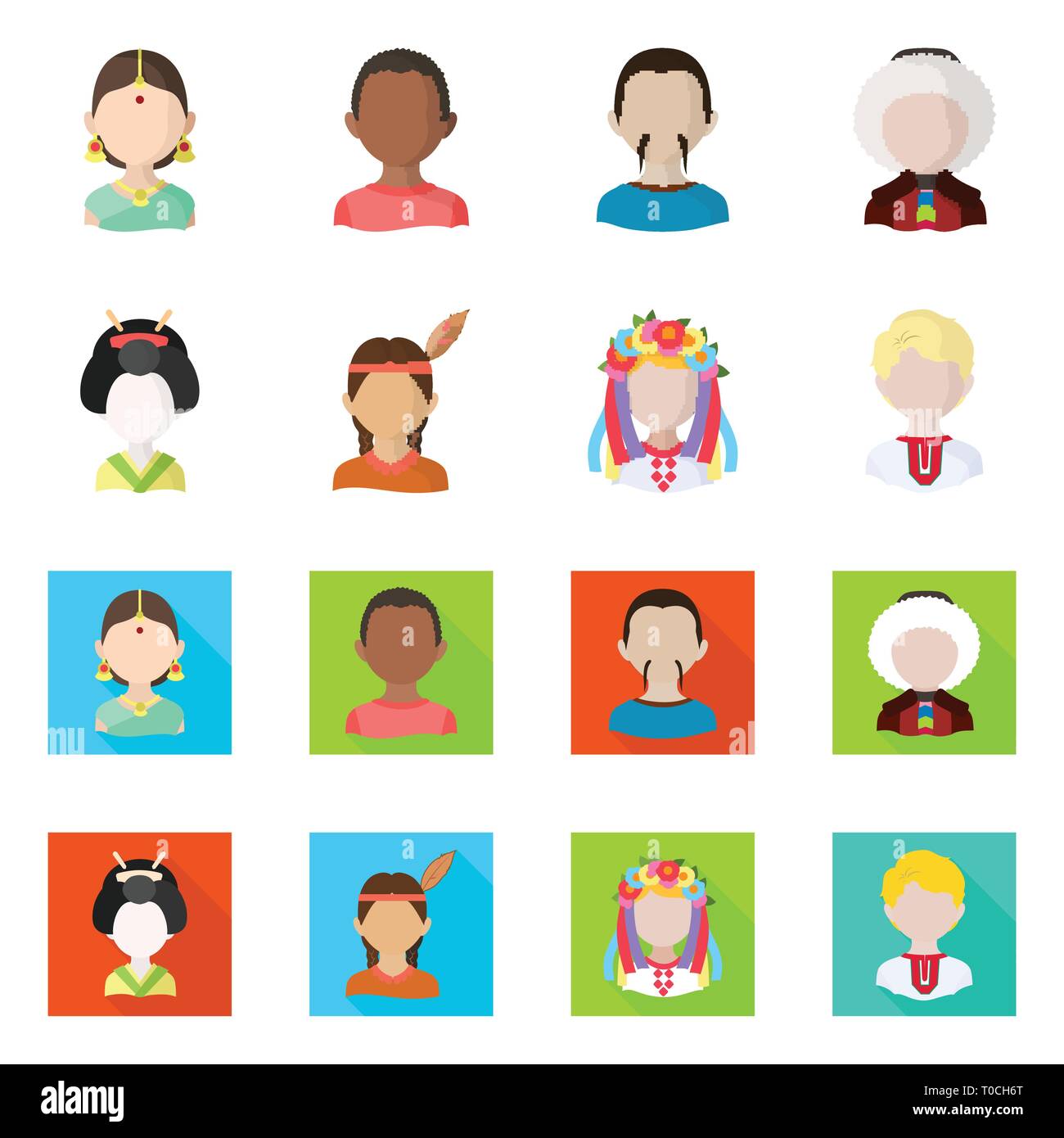 Vector design of imitator and resident sign. Set of imitator and ...