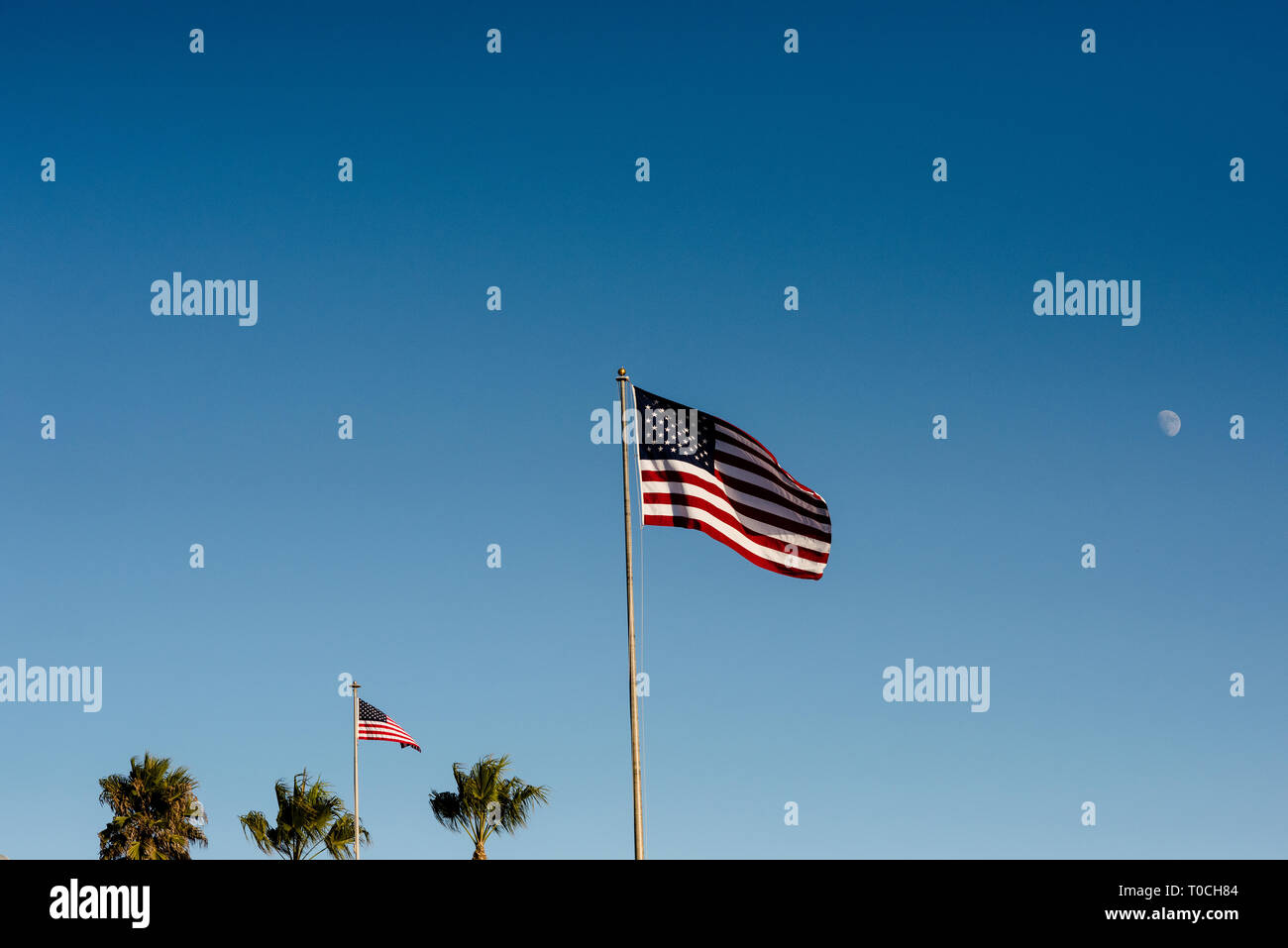 The flag of the United States of America, California Stock Photo - Alamy