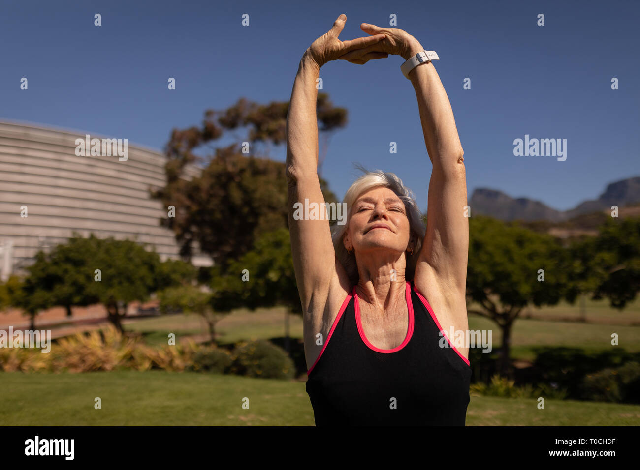 Active woman park hi-res stock photography and images - Alamy