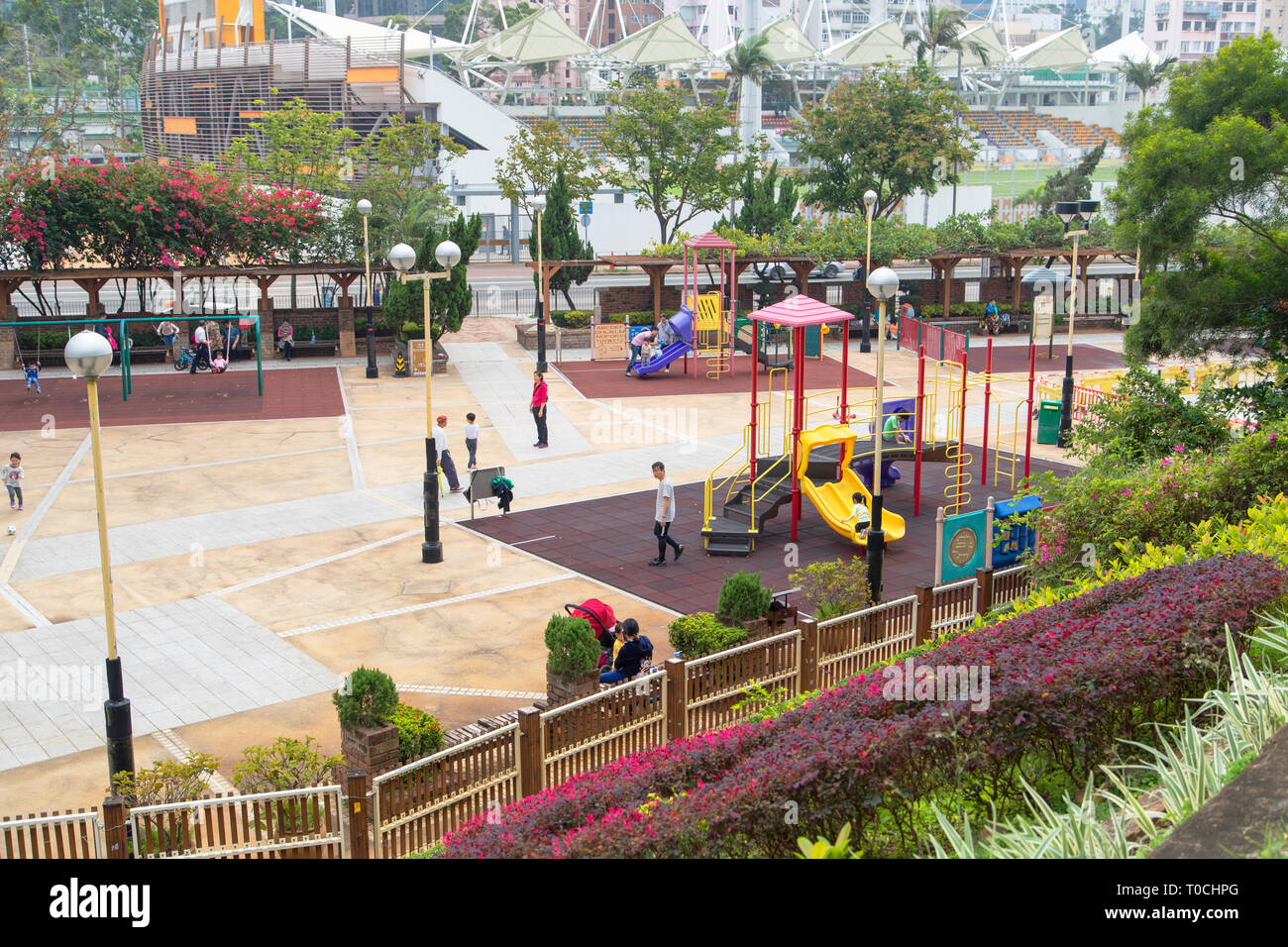 Fa Hui Park, Mongkok, Kowloon, Hong Kong Stock Photo - Alamy