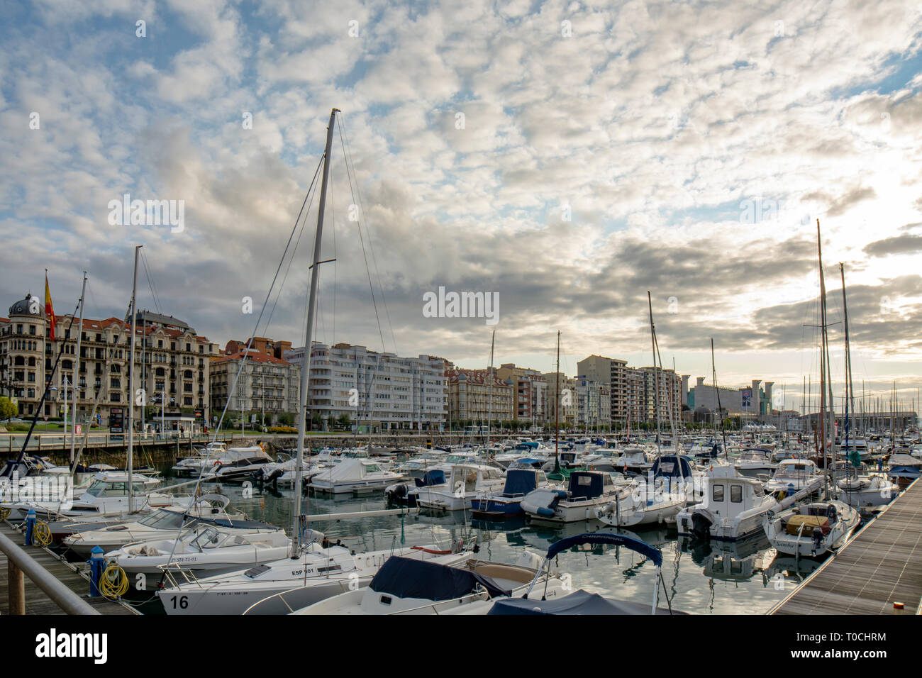 Santander, Spain - September , 2017: The port city of Santander is the ...