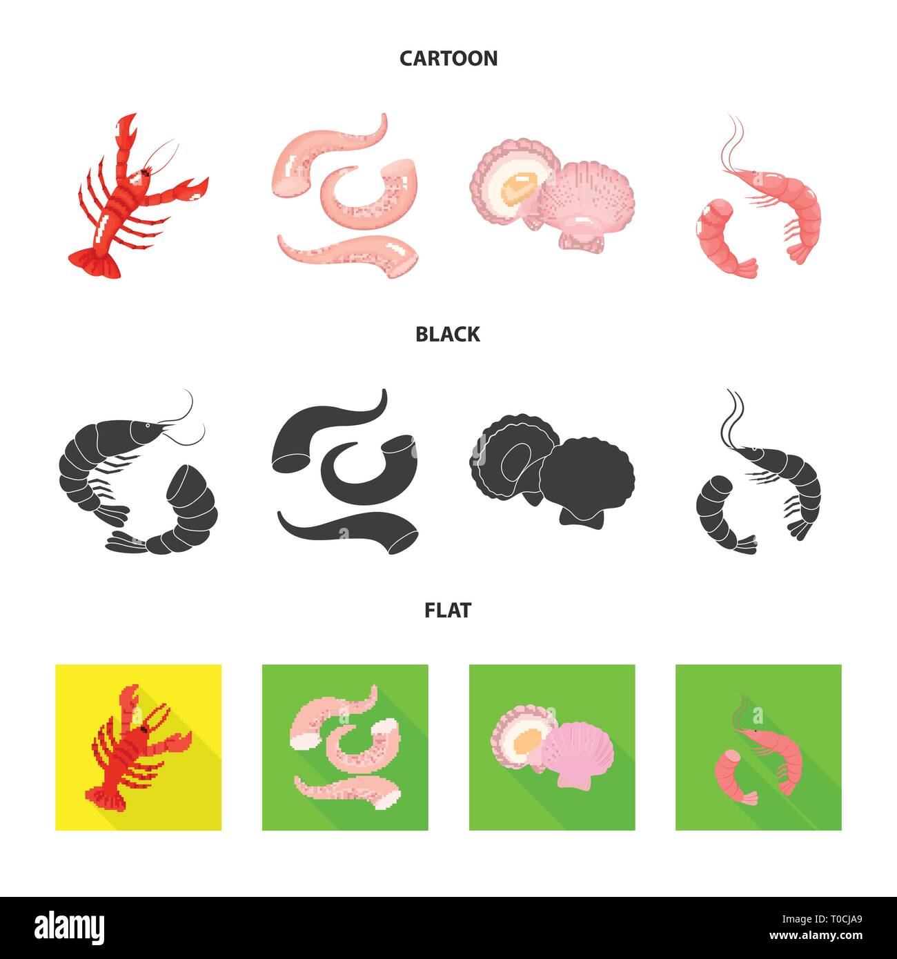 lobster,octopus,jellyfish,shrimp,crayfish,squid,fish,prawn,meat ...