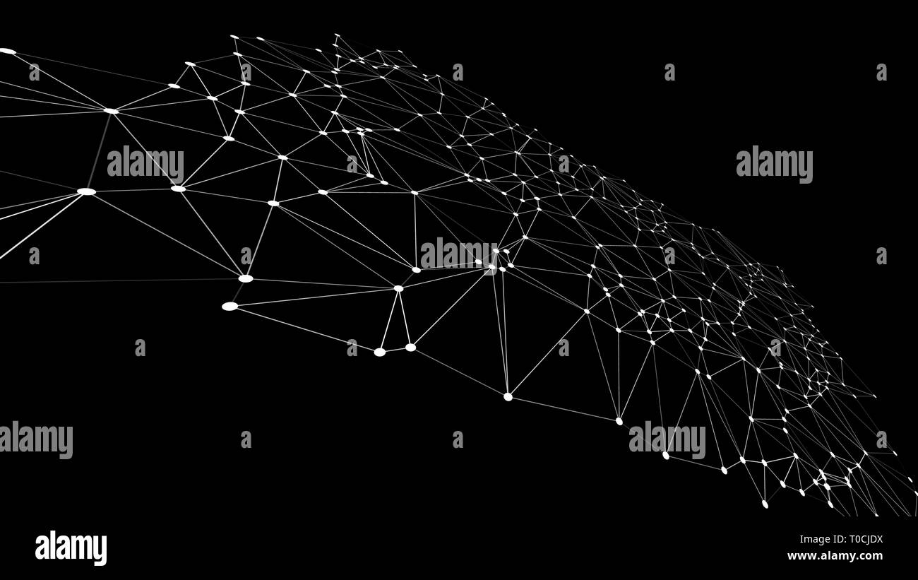 Digital wireframe geometric 3d pattern vector triangles Stock Vector ...