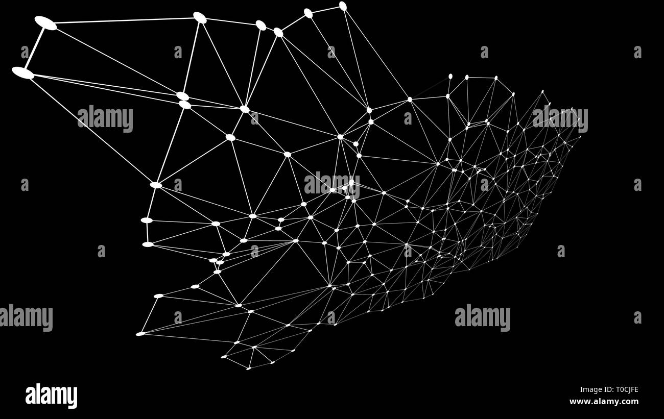 Creative graphic backgrounds for new technology, vector connected wire ...