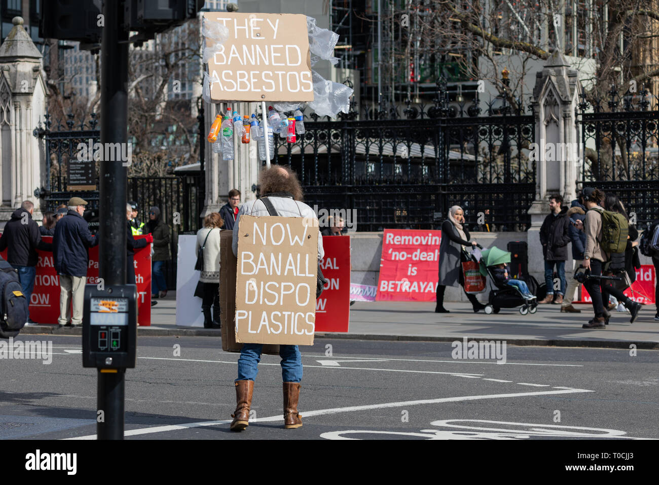 Plastic protest london hi-res stock photography and images - Alamy