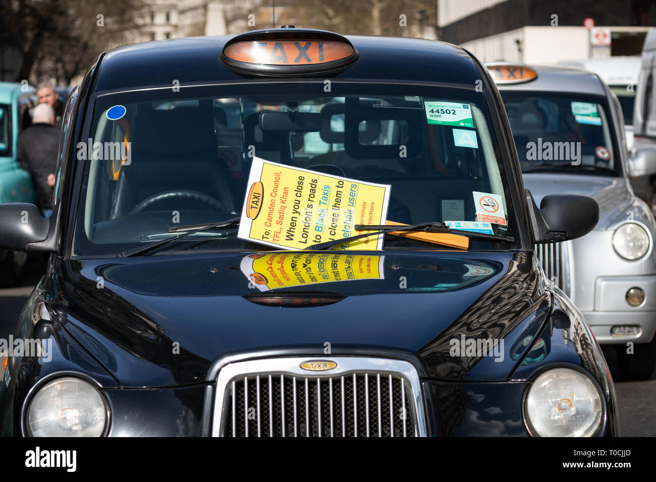London Taxi Driver Protest Stock Photo - Alamy