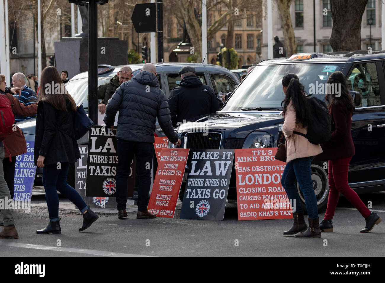 Taxi driver protest hi-res stock photography and images - Alamy