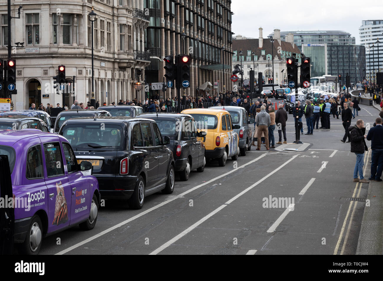 London Taxi Driver Protest Stock Photo - Alamy