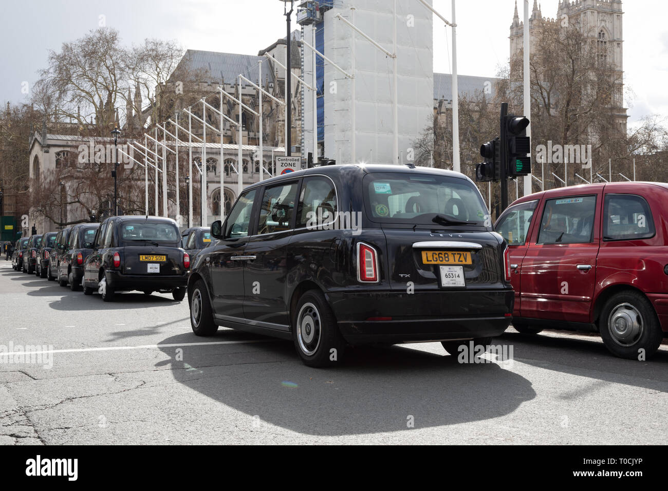 London Taxi Driver Protest Stock Photo - Alamy