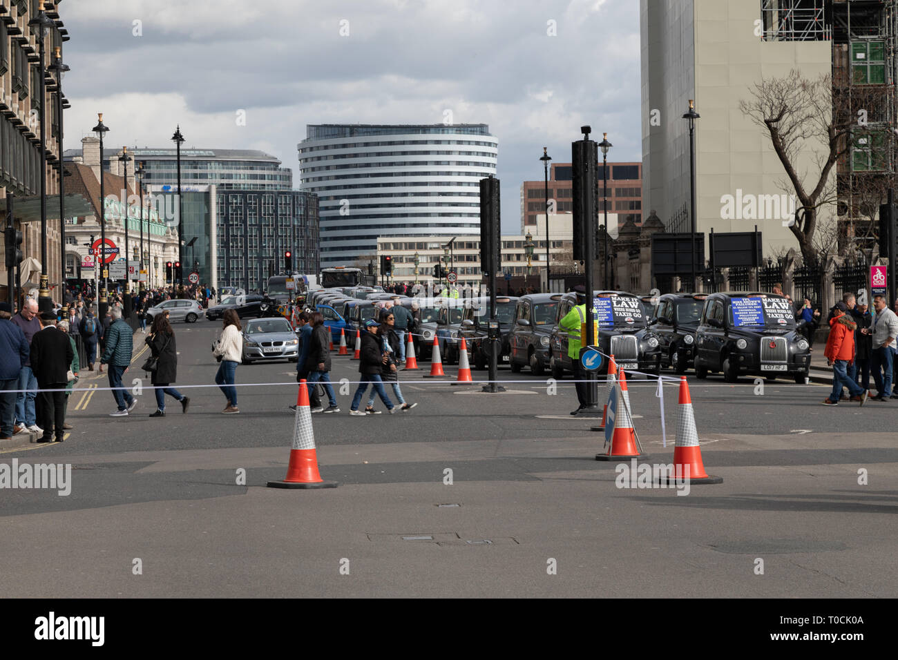 London Taxi Driver Protest Stock Photo - Alamy