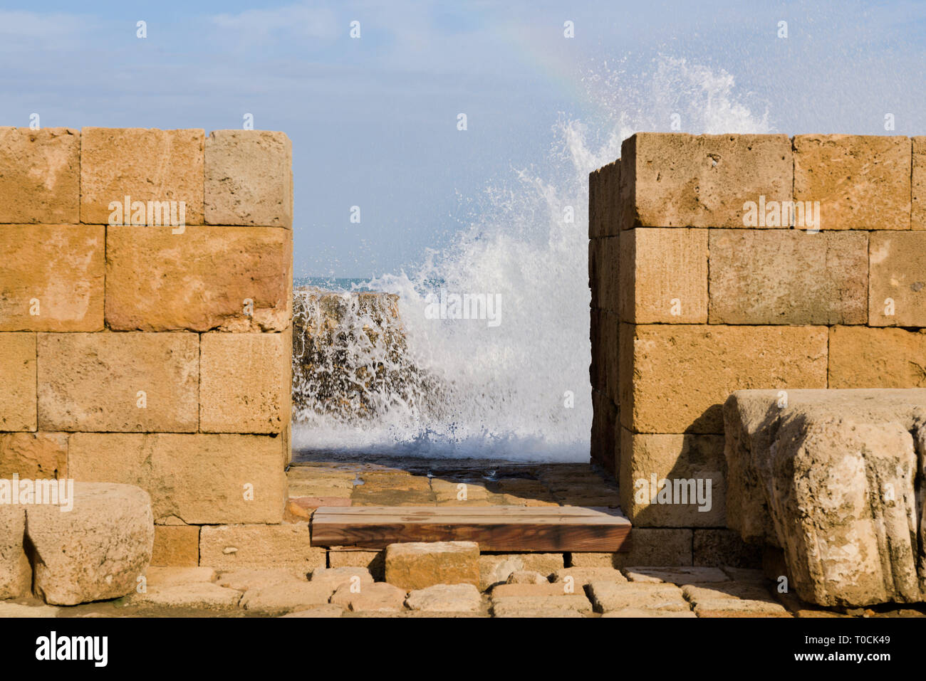 Saida (Sidon) Crusader Sea Castle is a medieval fortress build during ...