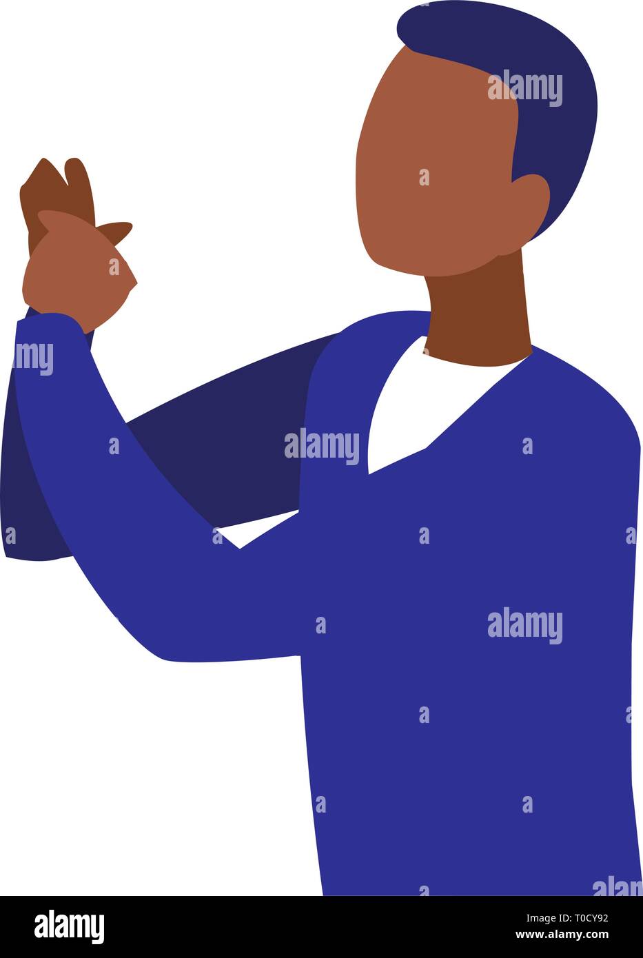 black musician jazz character vector illustration design Stock Vector ...