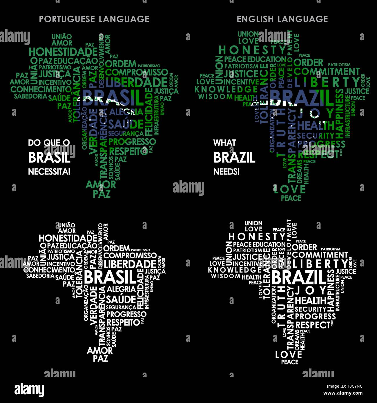 Collage brazil Stock Vector Images - Alamy