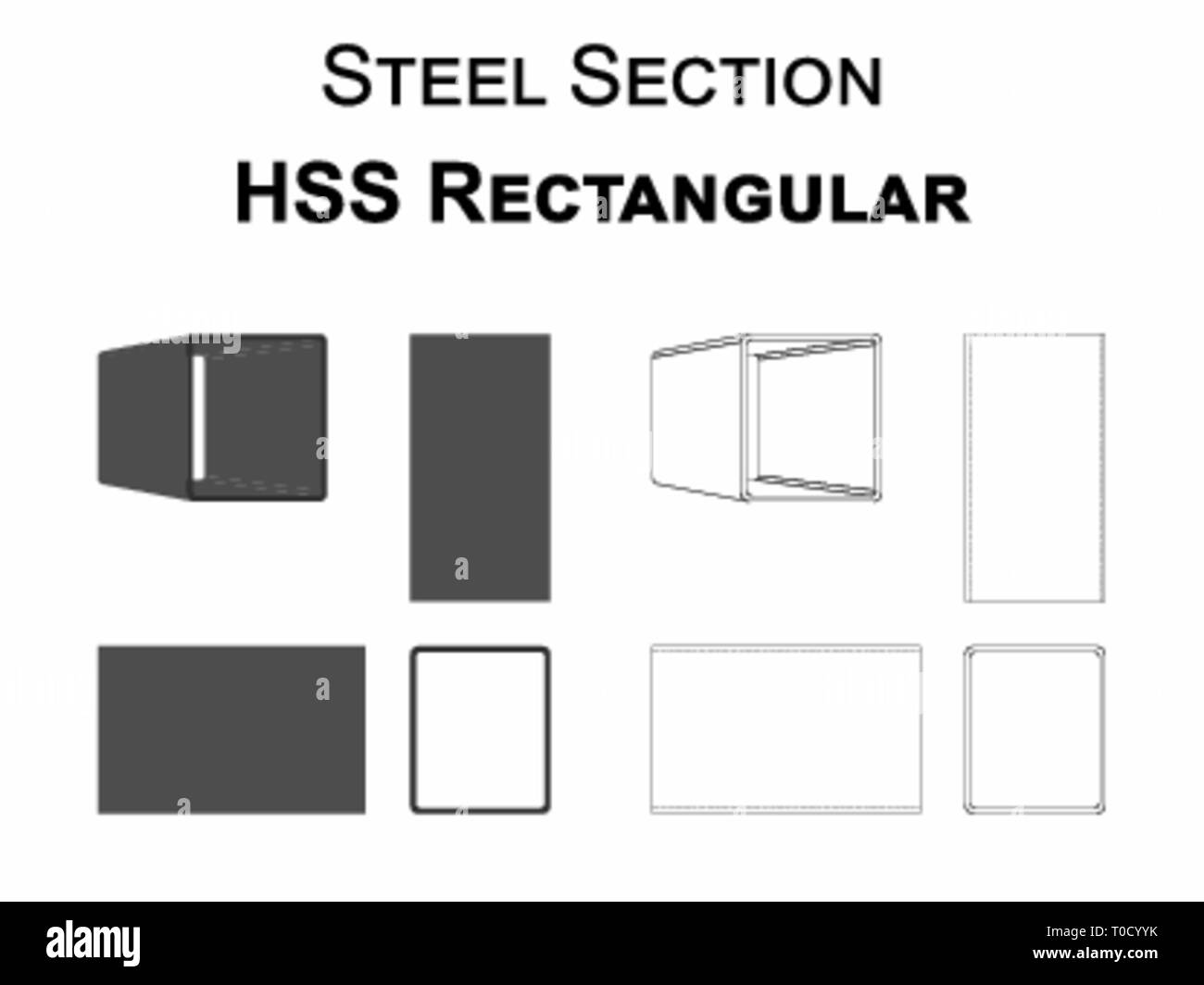 Steel column Stock Vector Images - Alamy