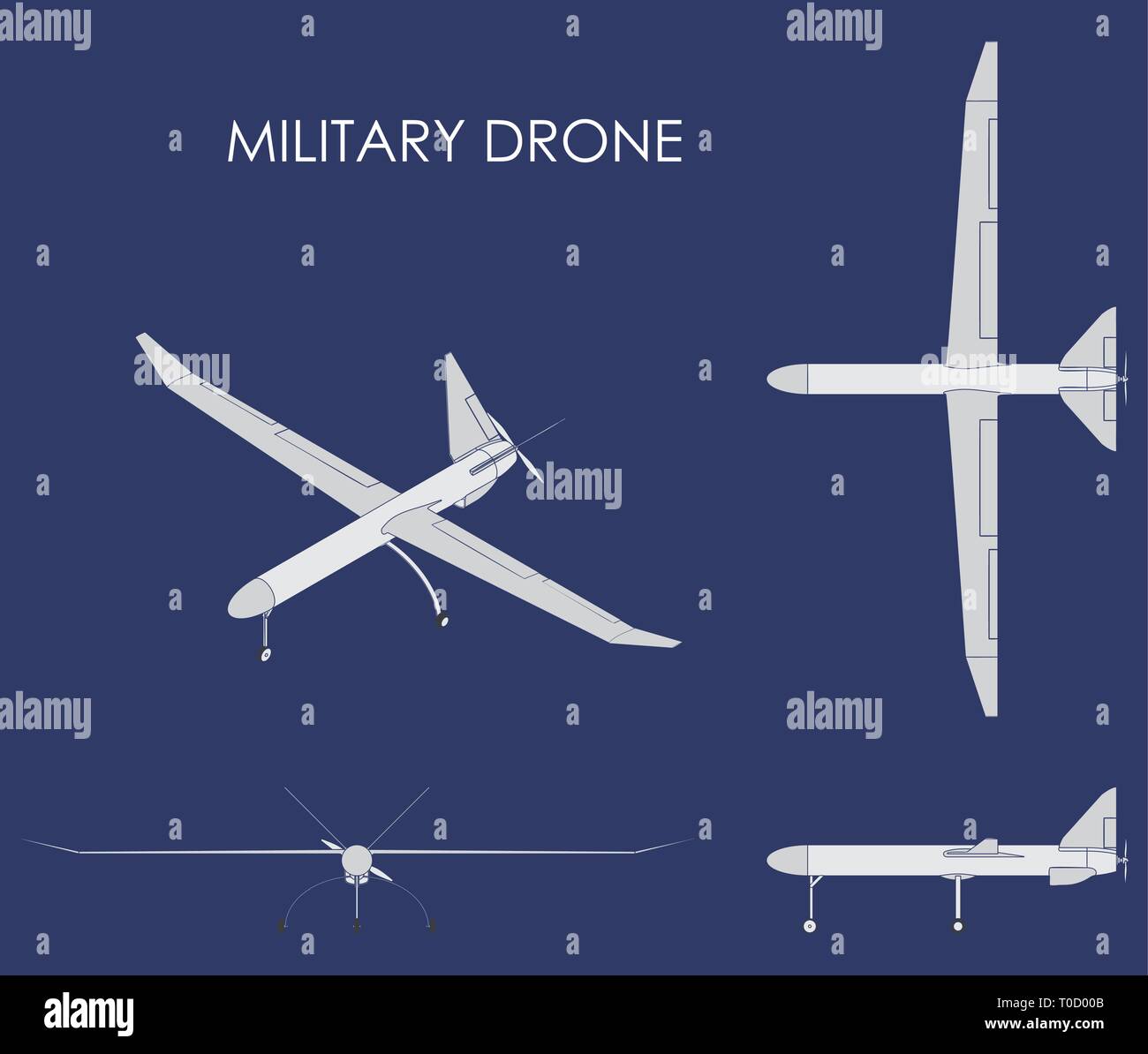 Military robot machine outline Stock Vector Images - Alamy