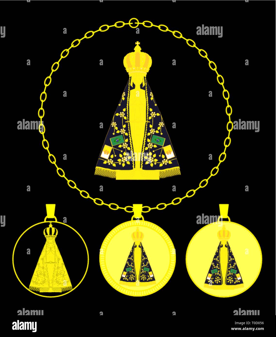 Saint mary of the chain Stock Vector Images - Alamy