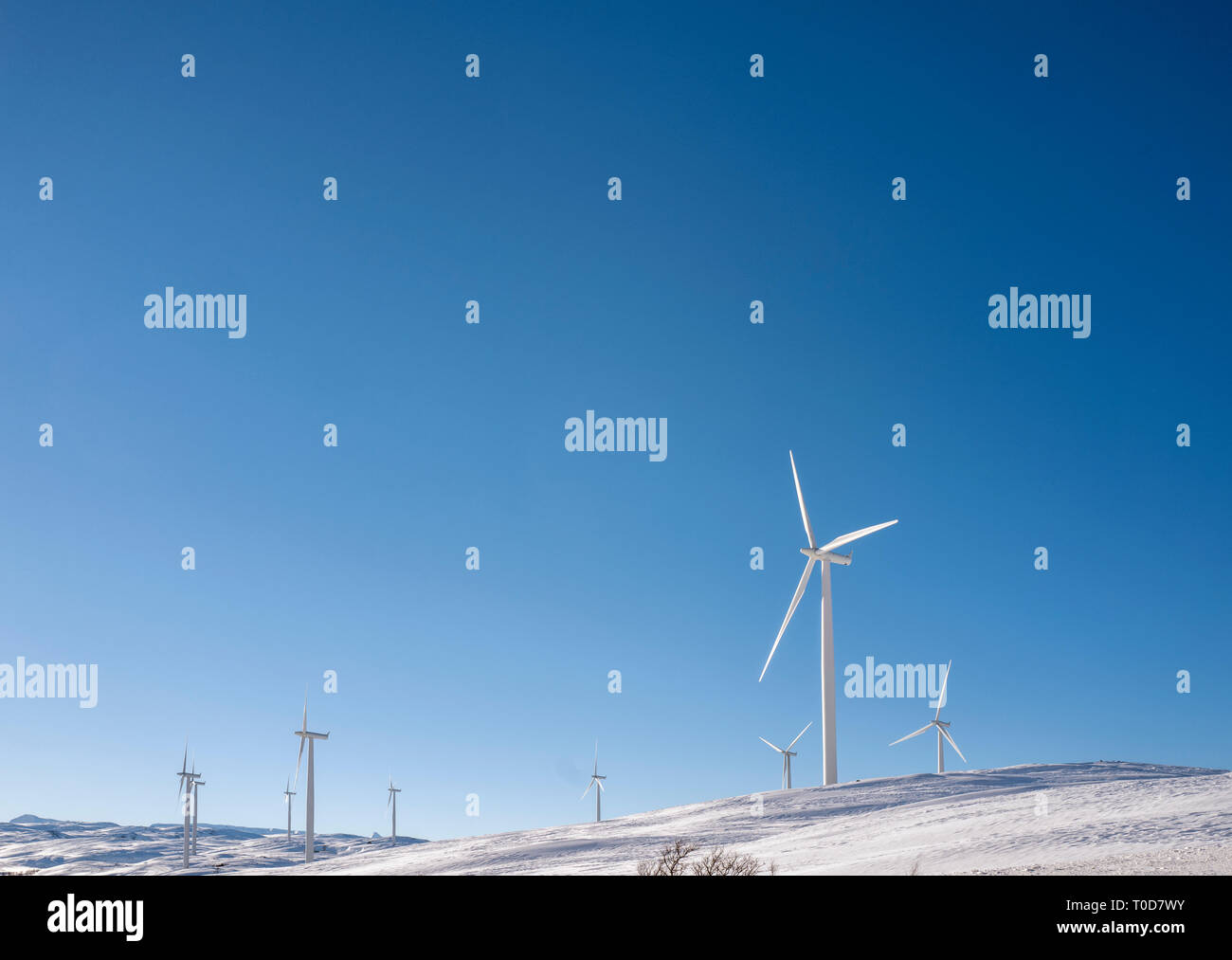 Wind turbines in Norway Stock Photo - Alamy