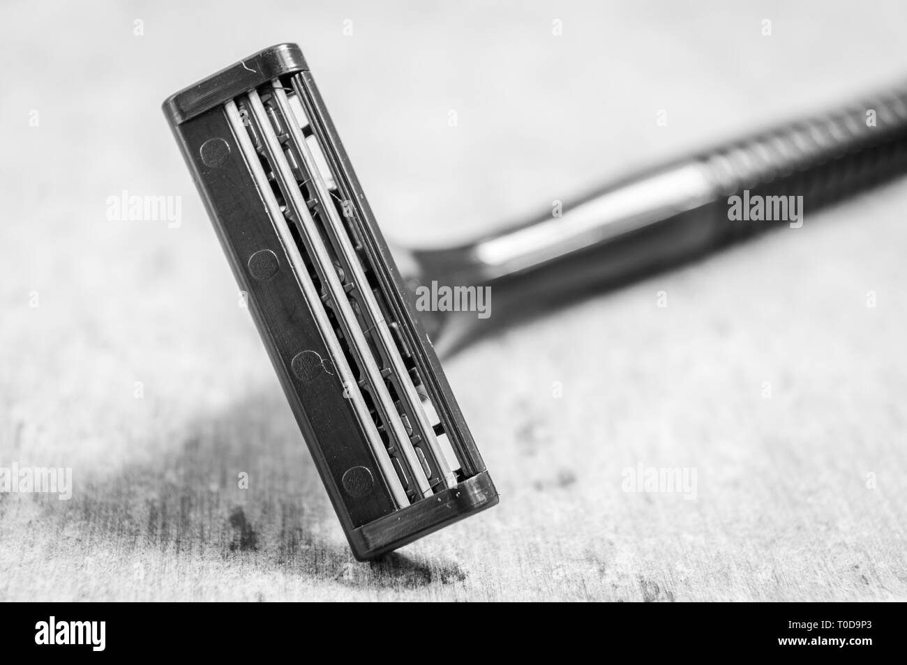 Shaving haircut Black and White Stock Photos & Images - Alamy