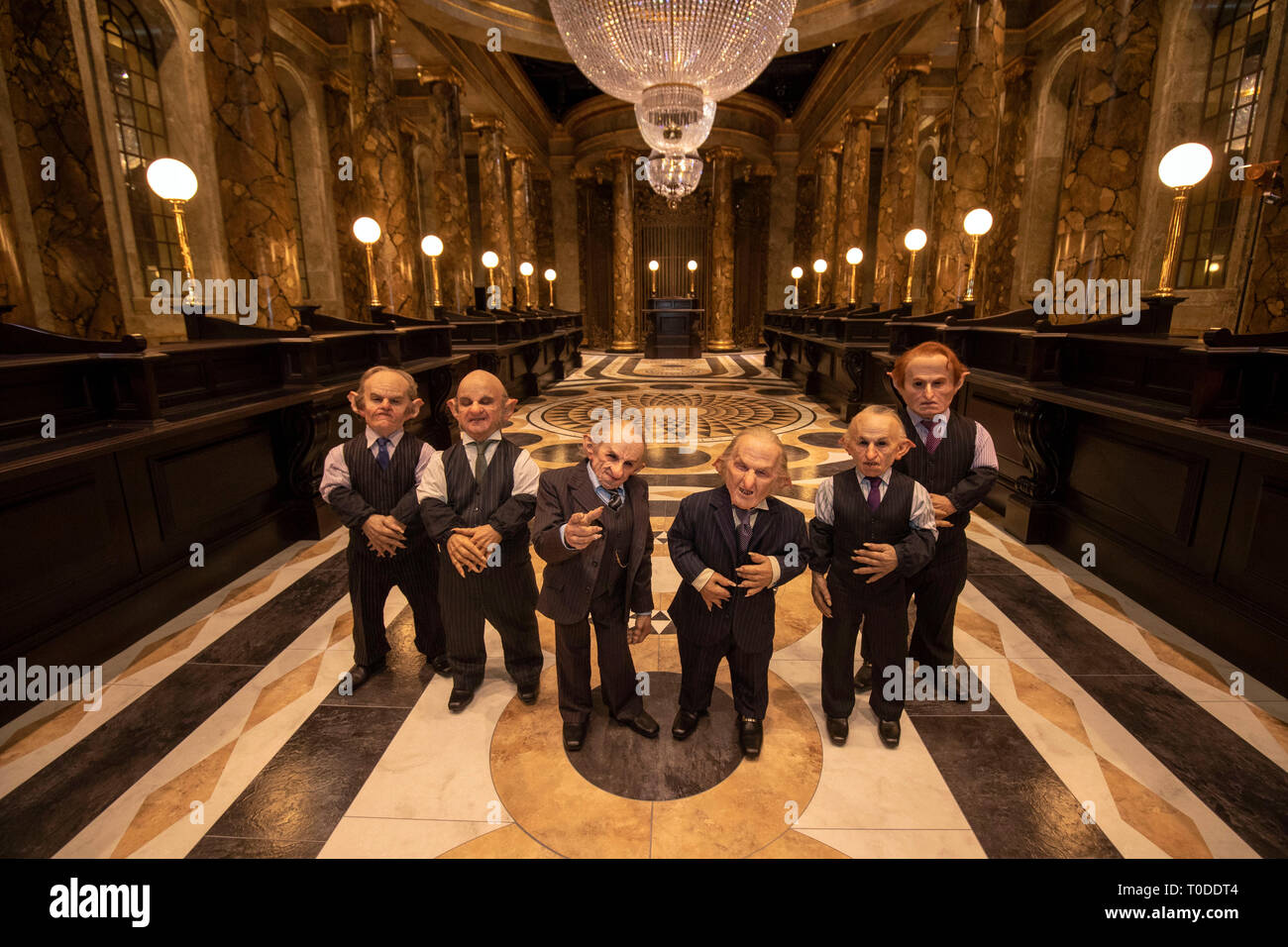 Goblins at the opening of the new Gringotts Wizarding Bank expansion at ...