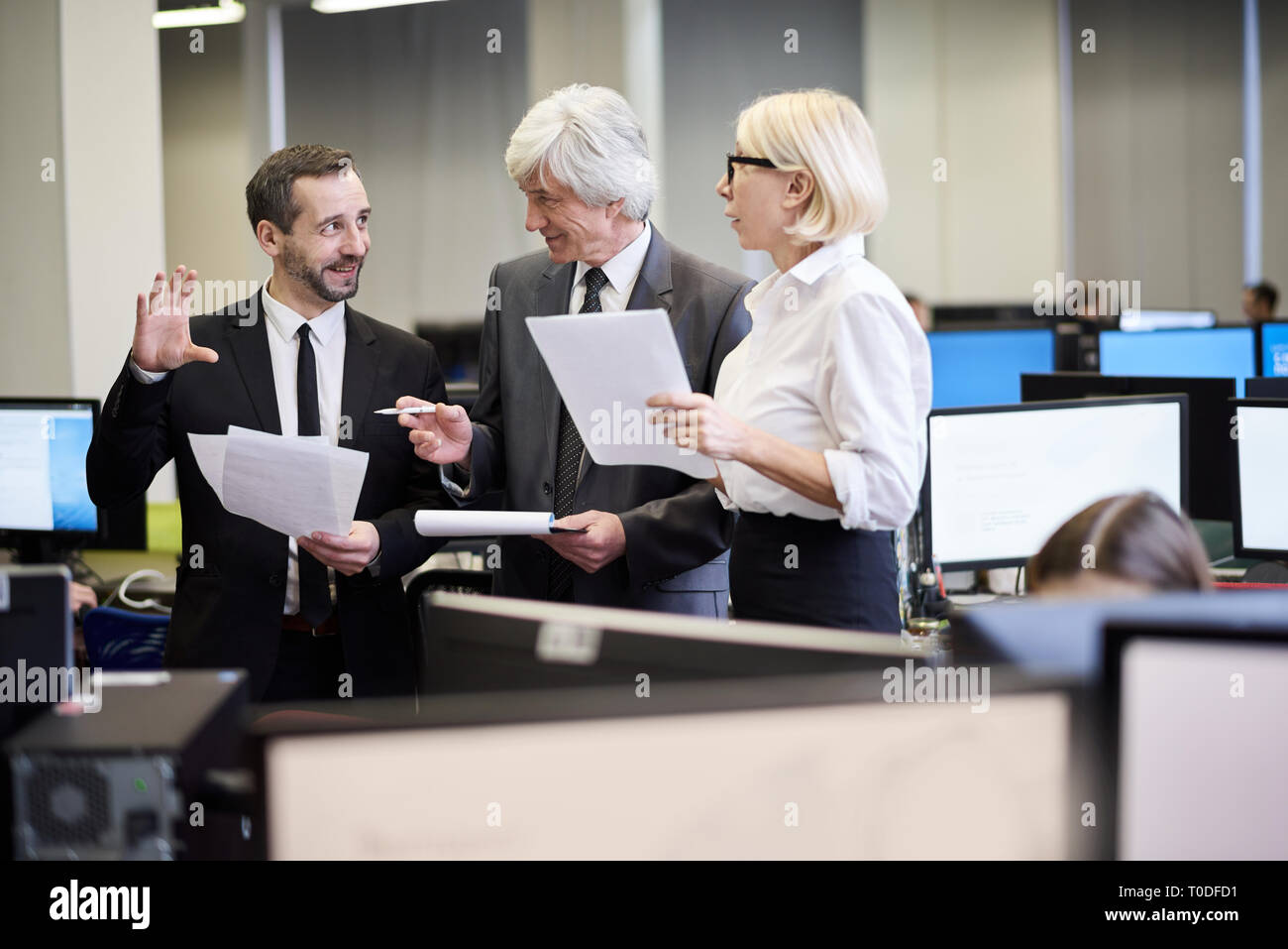 Group of Mature Executives Stock Photo - Alamy