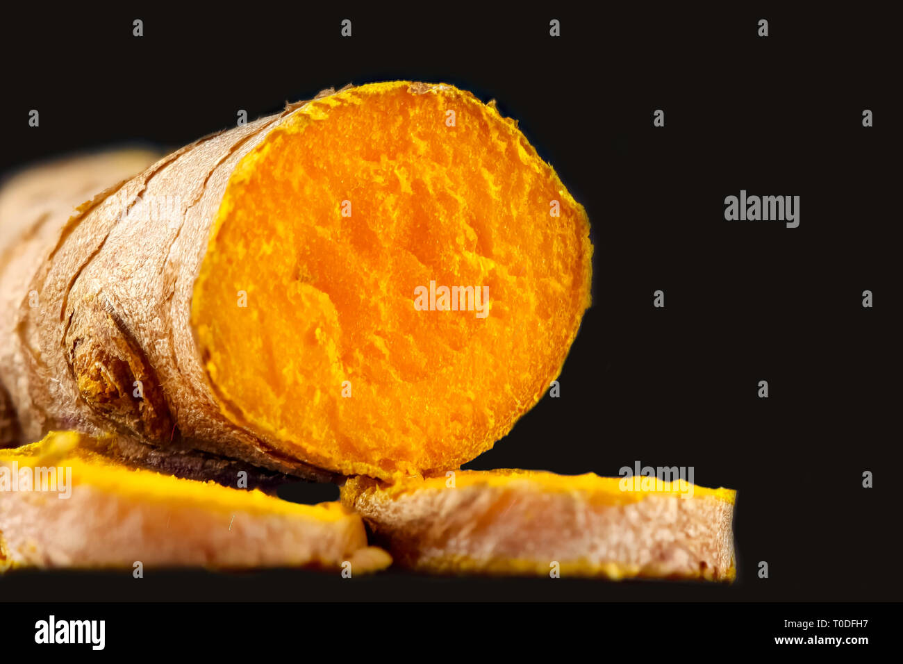 turmeric root close-up, concept healthy Ayurveda food Stock Photo - Alamy