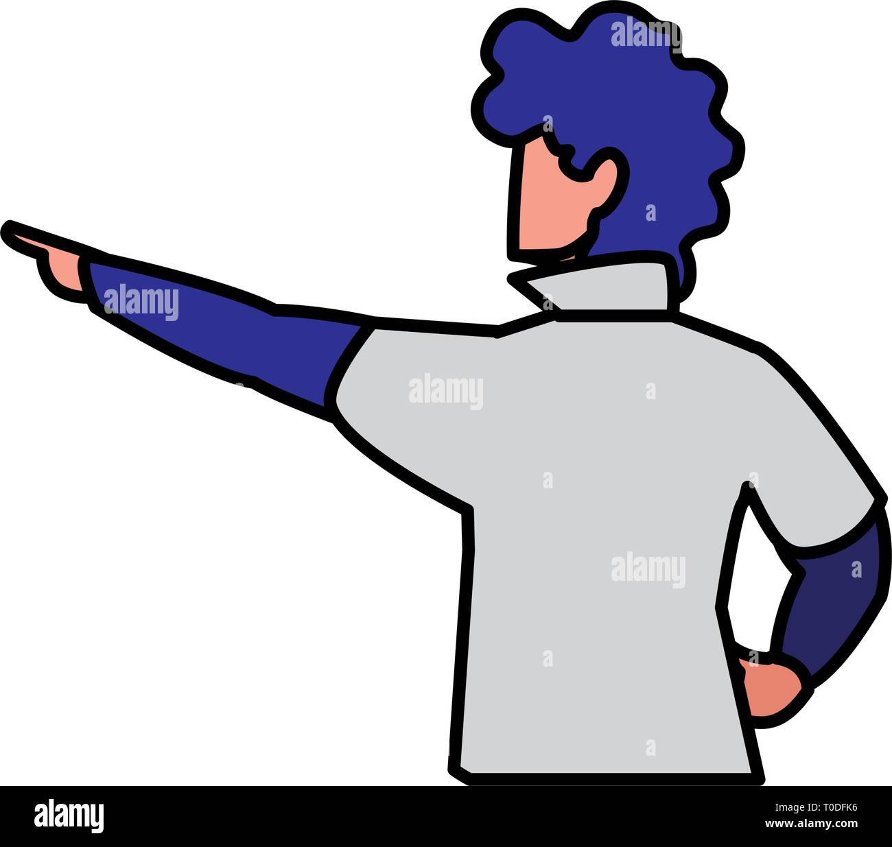 adventurous man avatar character vector illustration design Stock ...